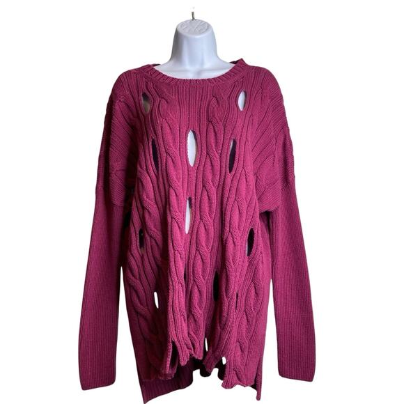 PLANET by Lauren G | Sweaters | Planet By Lauren G Pima Cotton Cable ...